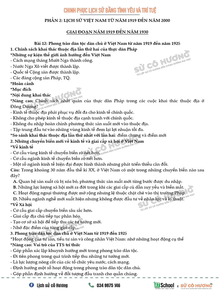 Rà Soát Chương Trình S VN 1919-1946 | PDF