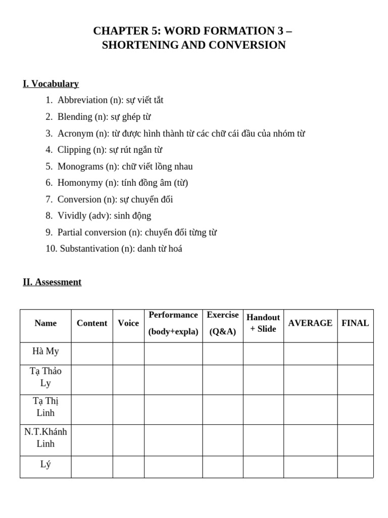 Handout Chapter 5 | PDF