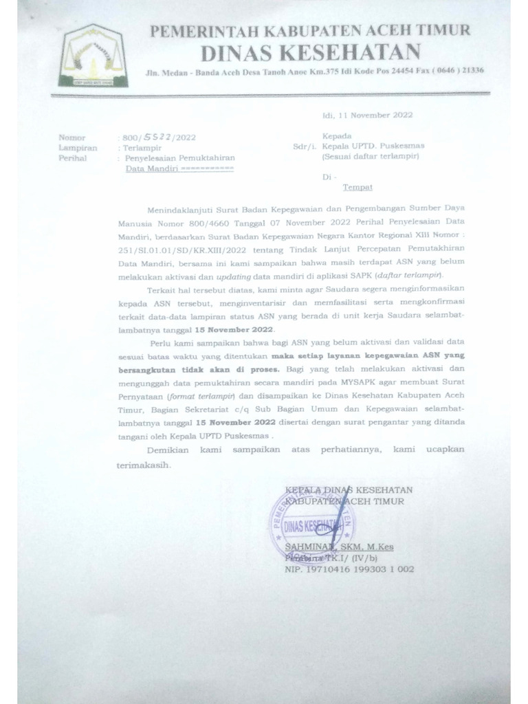 Surat Edaran Upload Berkas 2022 | PDF