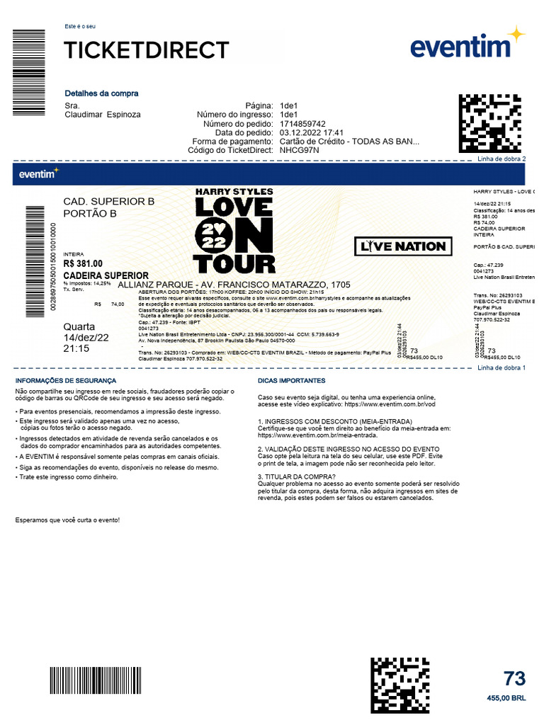 Ticketdirect 1714859742 | PDF