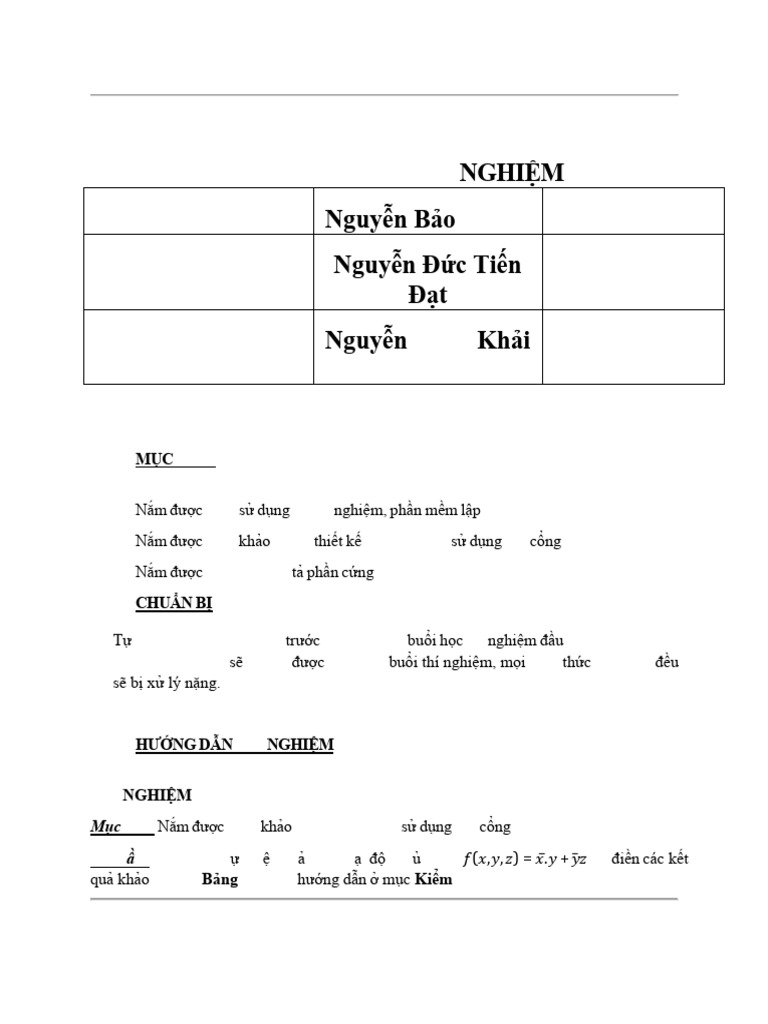 Bài TN 1 T 04 Nhóm L07 | PDF