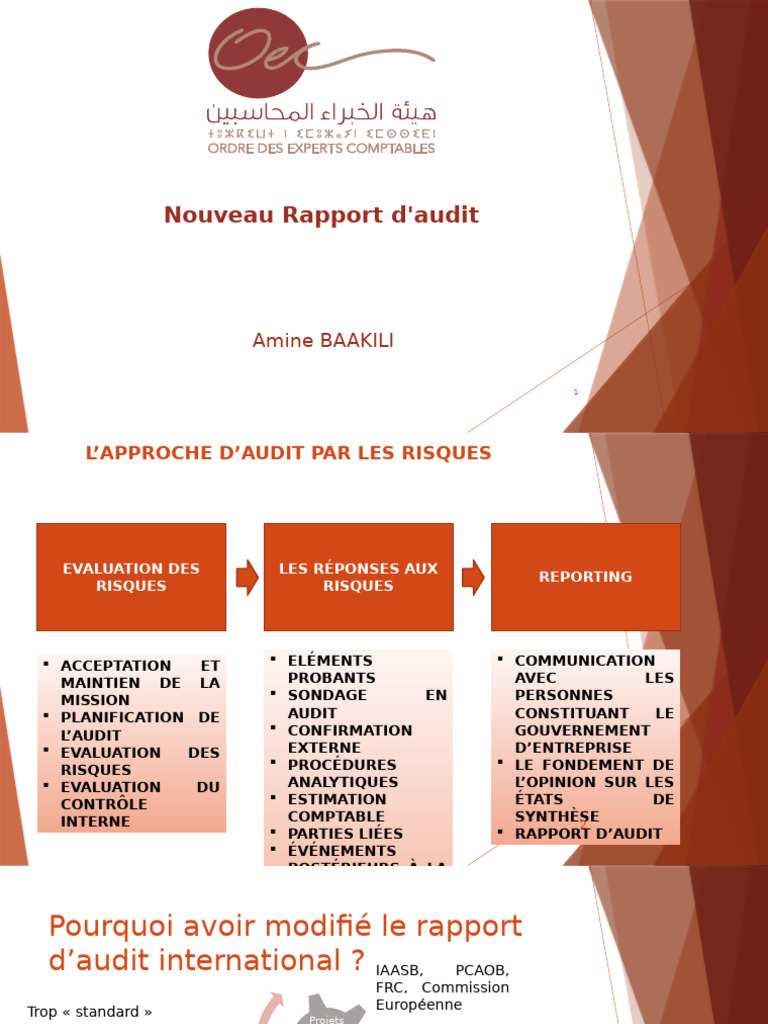 Formation Nouveau Rapport D'audit OEC | PDF