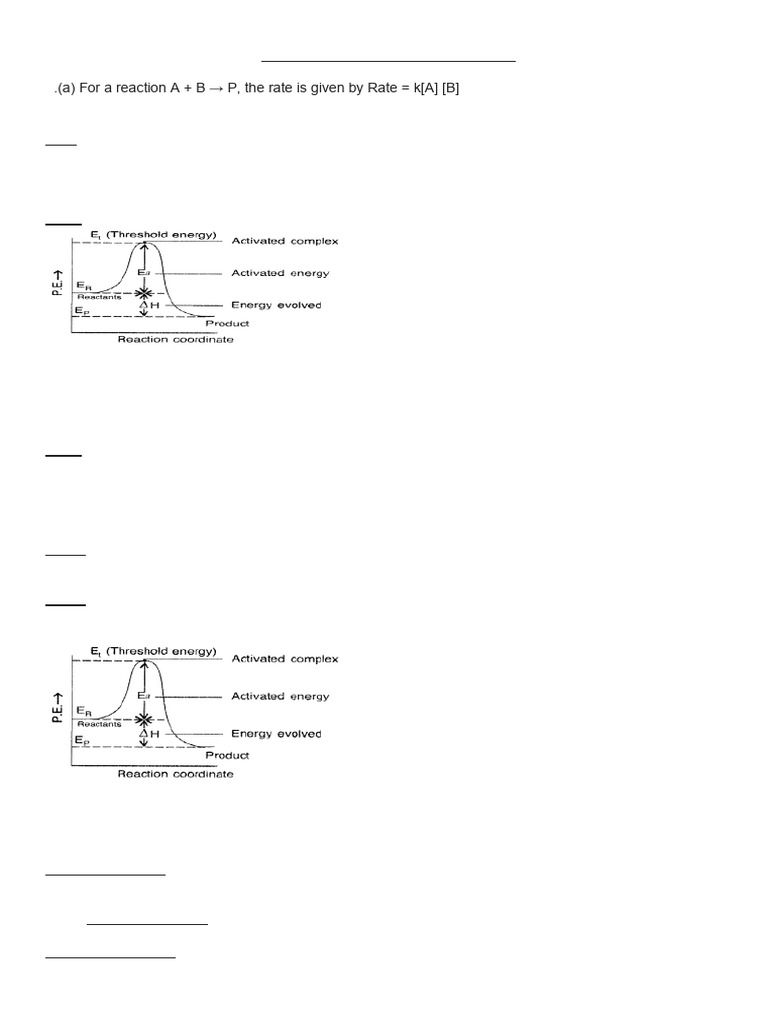 Chemical Kinetics Study Guide | PDF | Reaction Rate | Activation Energy