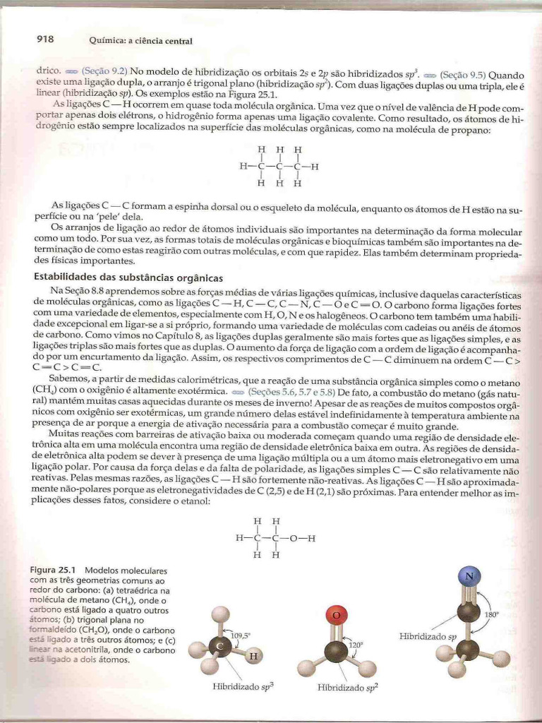 A Química Da Vida Química Orgânica e Biológica | PDF