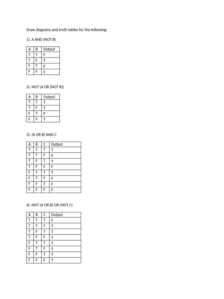 08 Logic Gates Worksheet | PDF