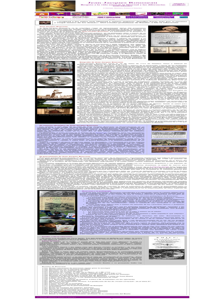 Jean-Jacques Rousseau, El Respeto A La Vida Natural, La Libertad y Las ...