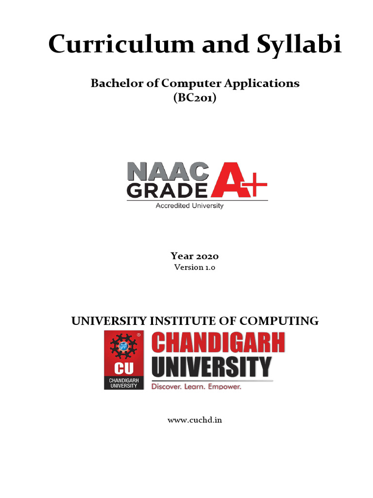 Full Scheme - Syllabus - BCA (2020-2023) - BC201 | PDF | Knowledge | Computers