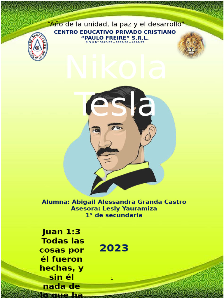 Biografia de Nikola Tesla | PDF Biografia de Nikola Tesla | PDF