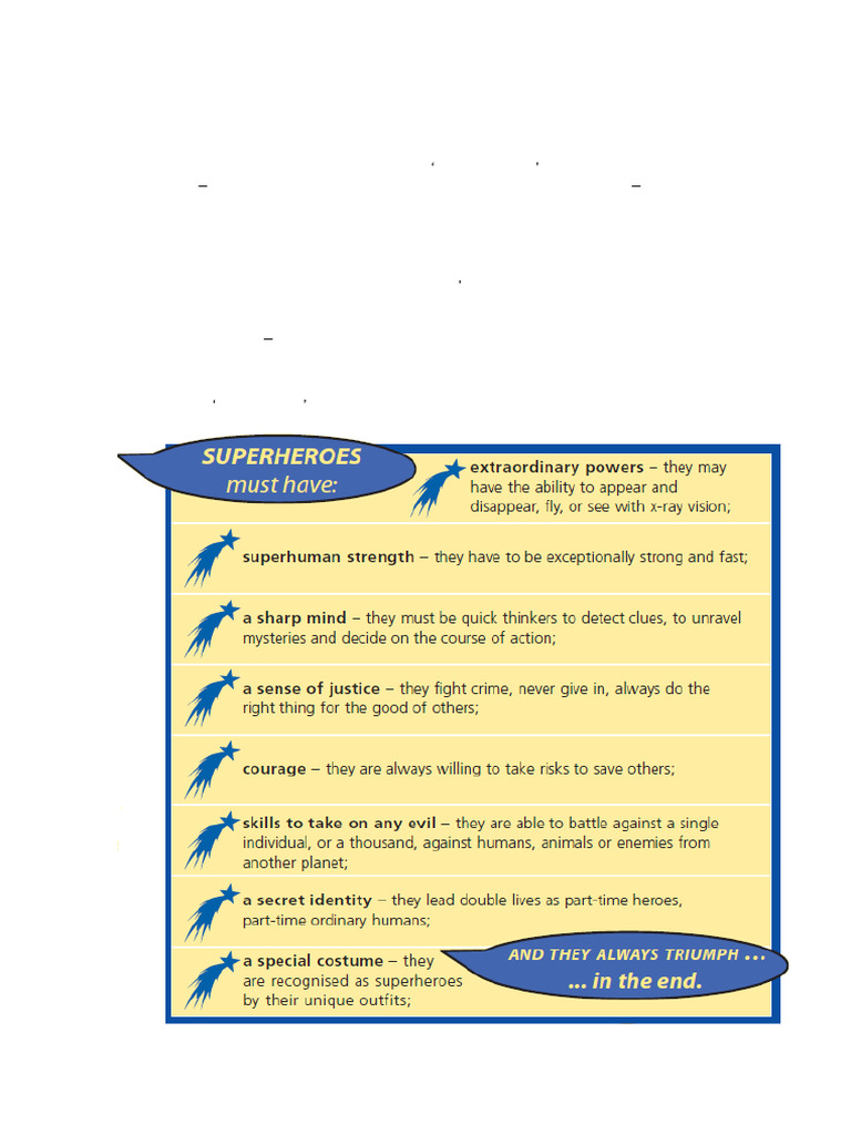 Reading Comprehension Superheroes | PDF