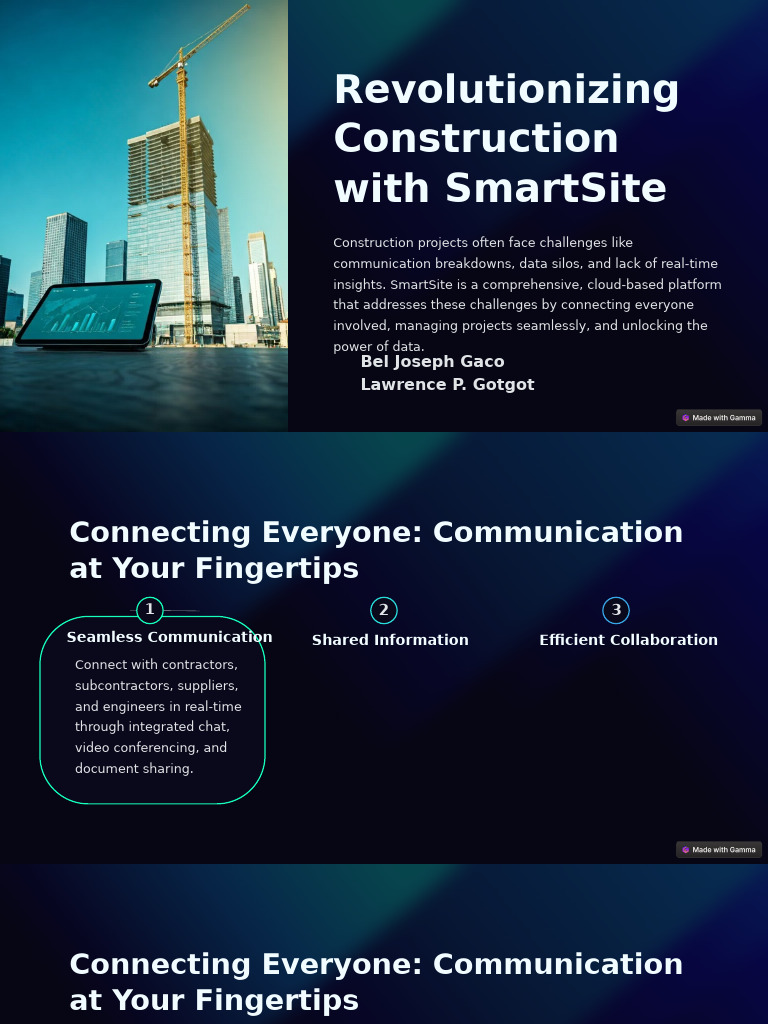 Revolutionizing Construction With SmartSite | PDF