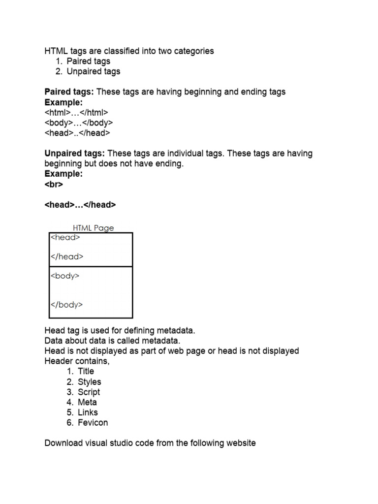 Paired Tags: Example | PDF