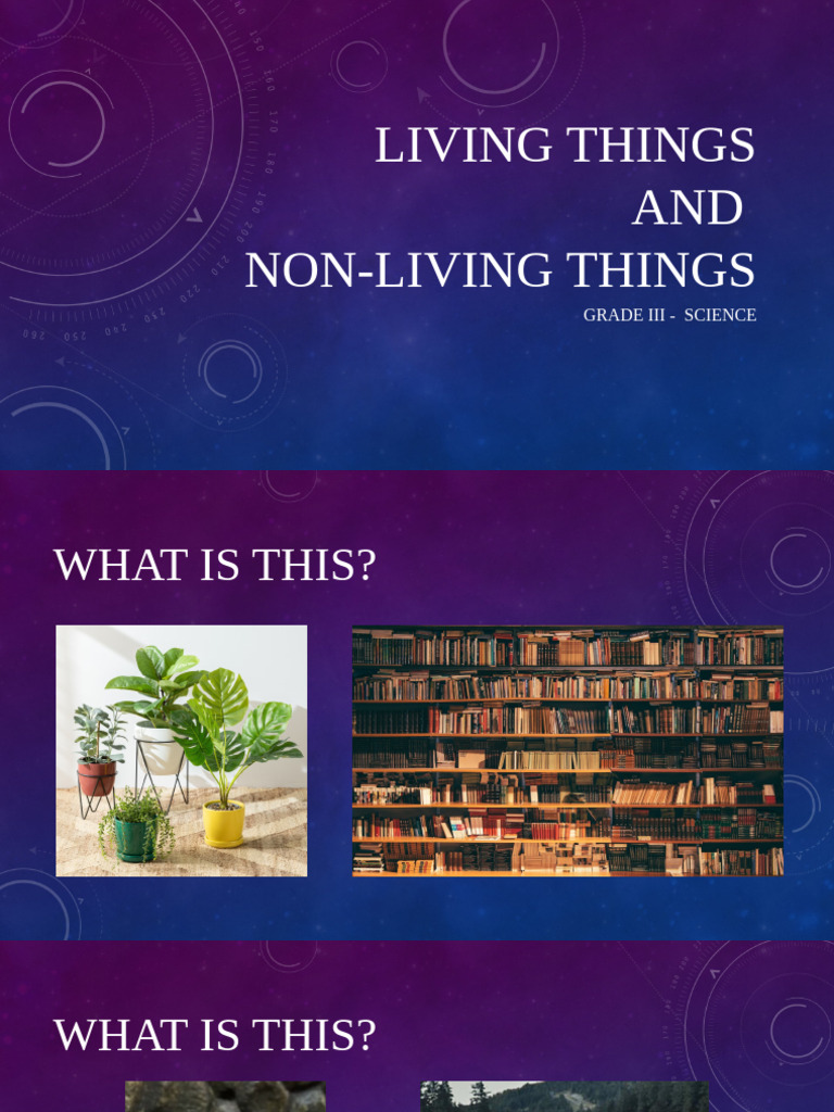 Living & Non-Living Things | PDF
