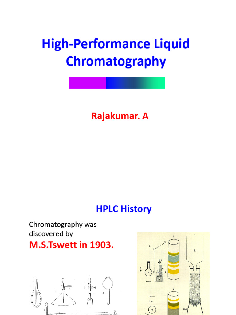 HPLC PPT RA 2018 - Final Stud | PDF