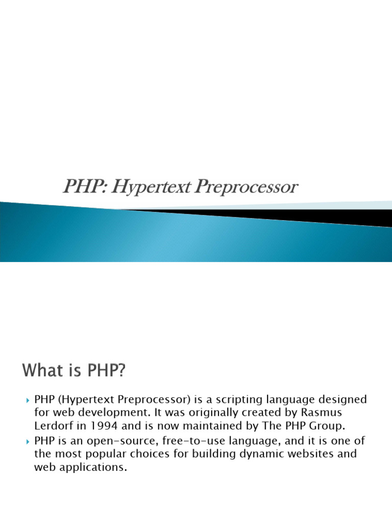 PHP Tutorial Week 1 | PDF