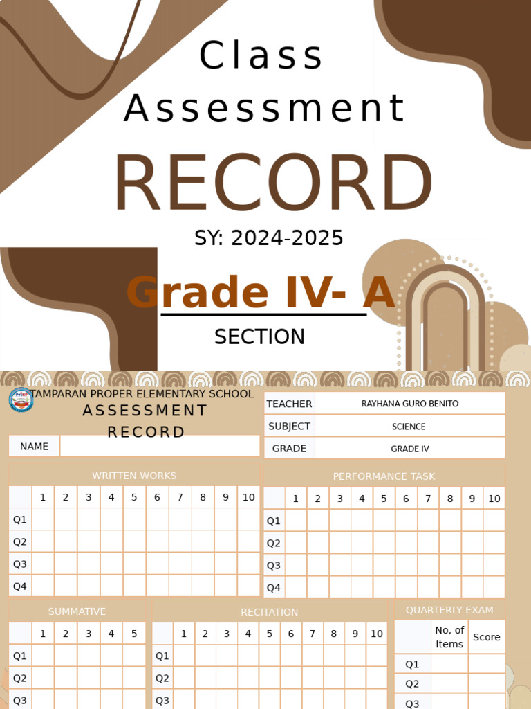Brown Assessment Record | PDF
