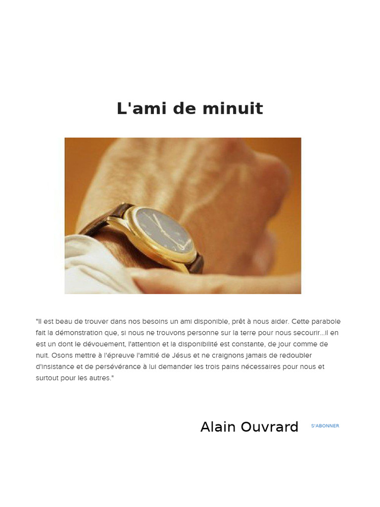 Lami de Minuit | PDF
