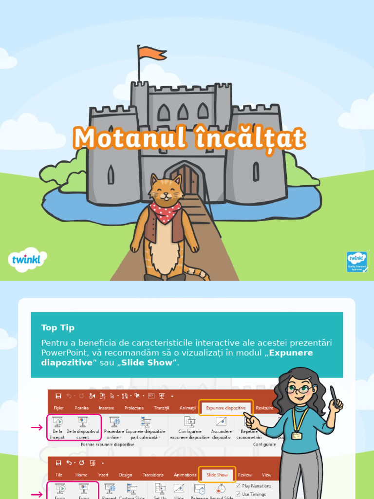 Motanul Incaltat Poveste Powerpoint - Ver - 2 | PDF