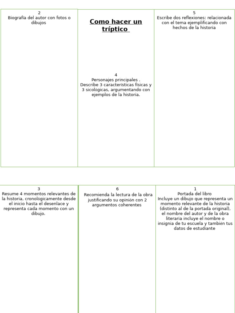 Como Hacer Un Tríptico | PDF