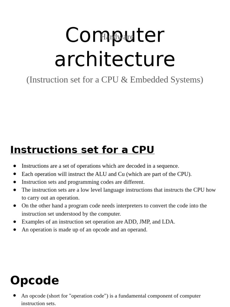 Computer Architecture | PDF