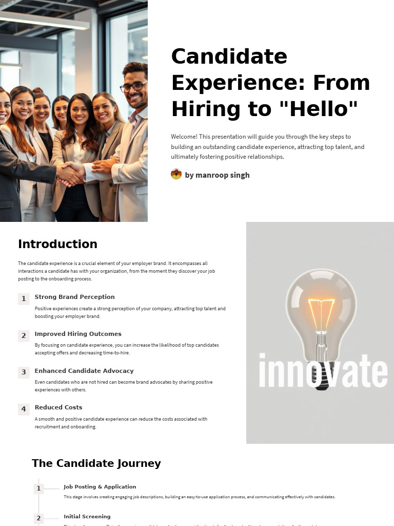 Candidate Experience | PDF