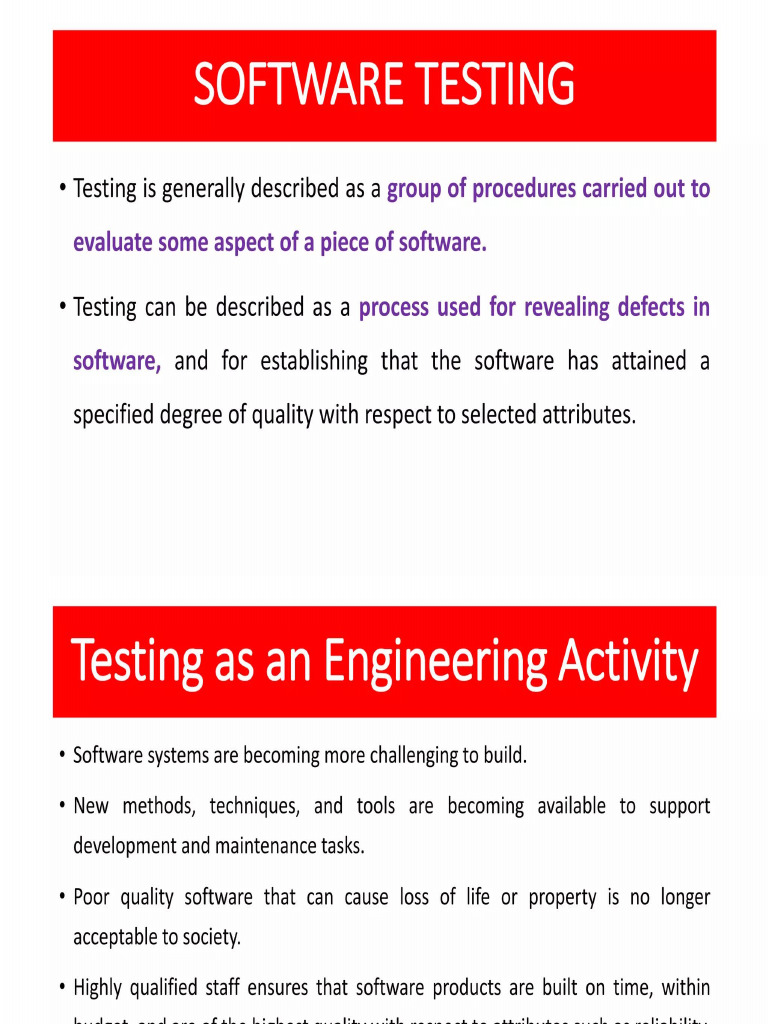 Software Testing Module 1 Part A Complete | PDF Software Testing Module 1 Part A Complete | PDF