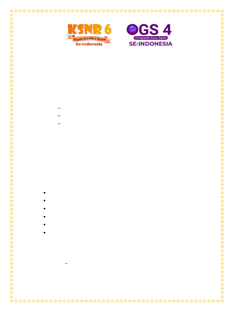 Semifinal KSNR 6 dan OGS 4 Indonesia | PDF