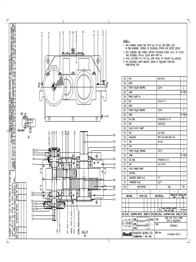 HDN 320 SPL - 5 With Fan - HB - Part List | PDF