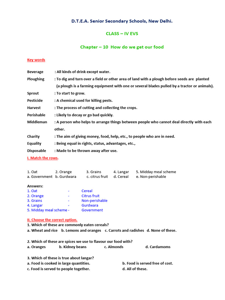 EVS Class 4 Oct | PDF
