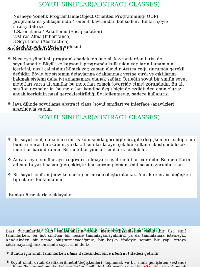 Bolum6 Soyut Sınıflar | PDF