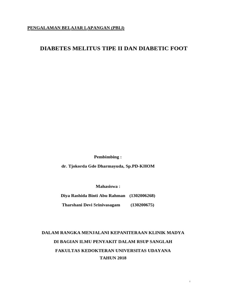 Diabetic Foot | PDF
