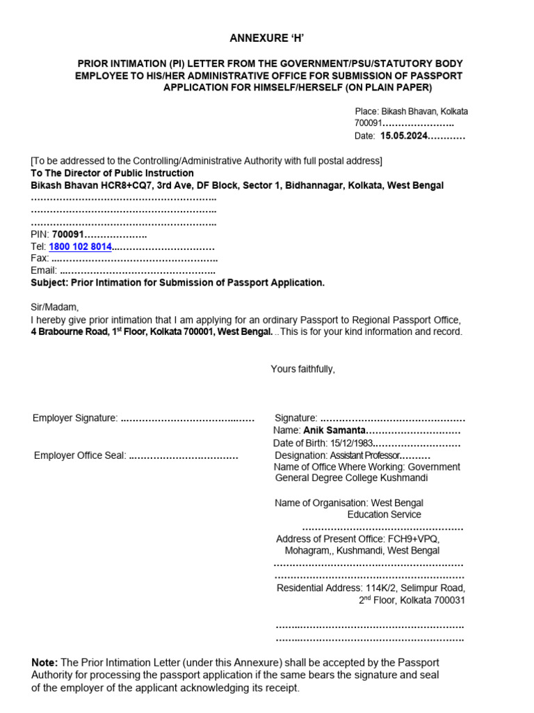 Annexure H | PDF