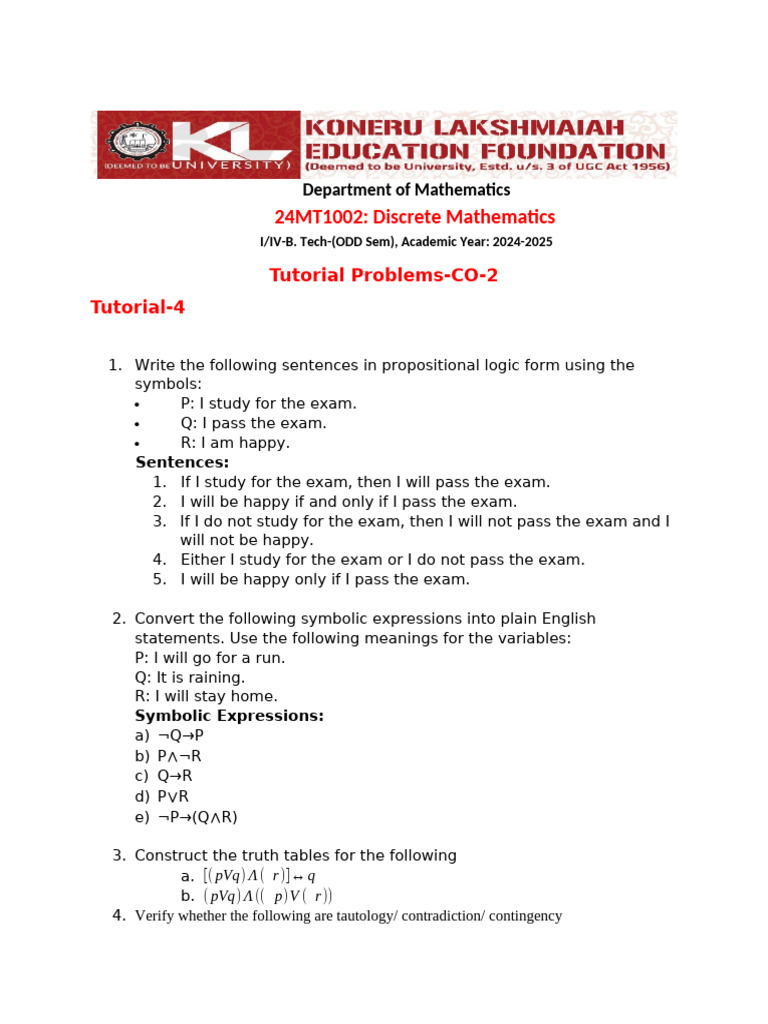 Tutorial 4,5,6 | PDF