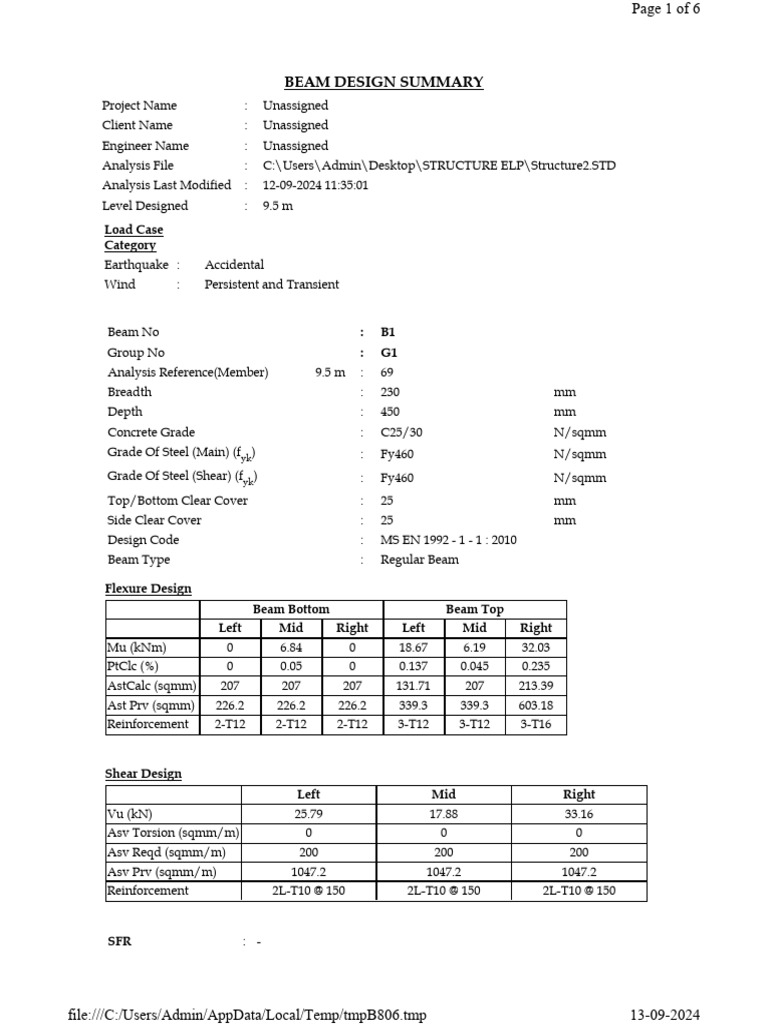 2ND Floor Beams | PDF