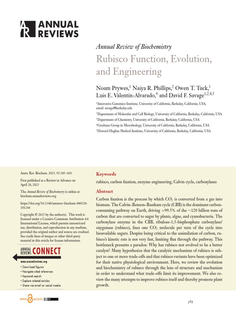 Annurev Biochem 040320 101244 | PDF | Nicotinamide Adenine Dinucleotide ...