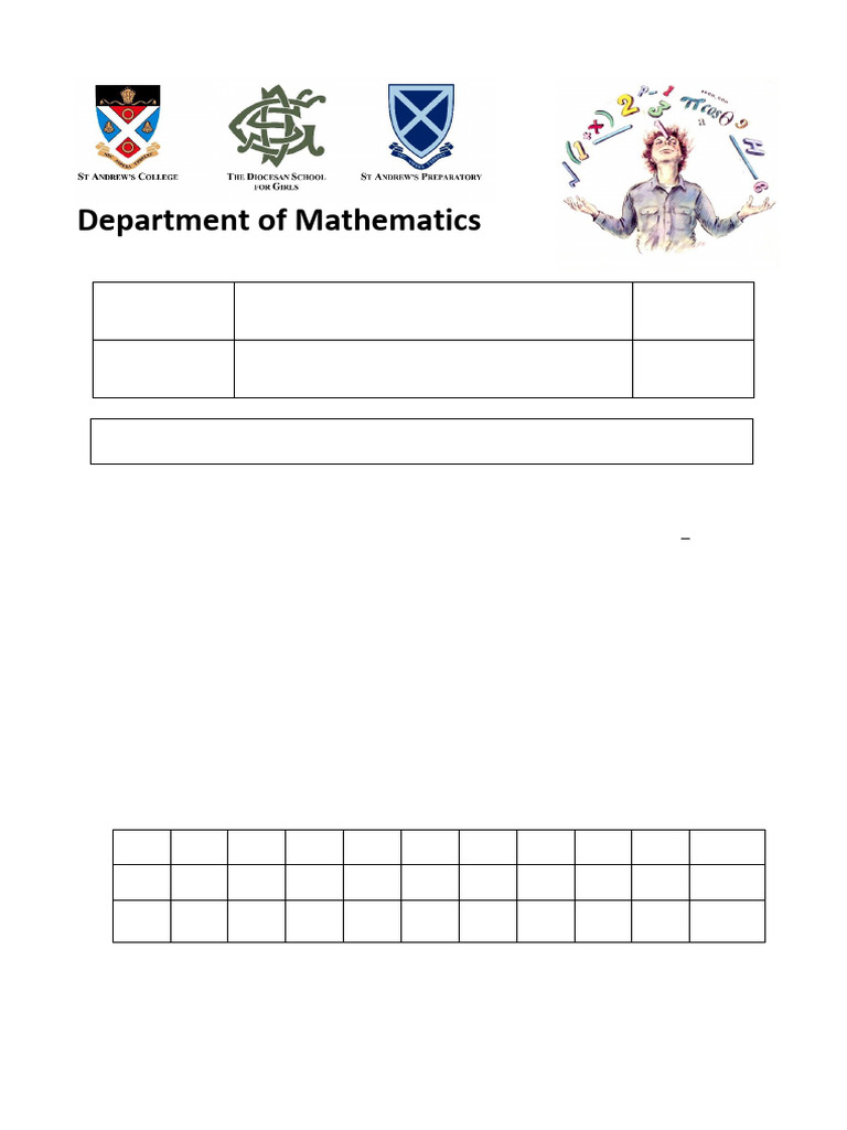 2018 Mathematics P1 Prelim QP | PDF