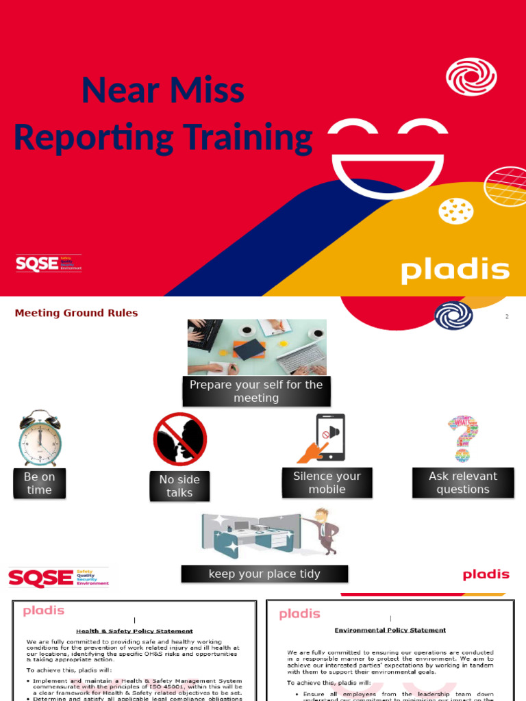 Near Miss Reporting Training | PDF