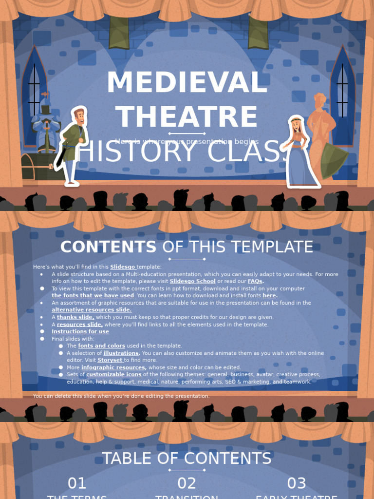 Medieval Theatre History Class | PDF