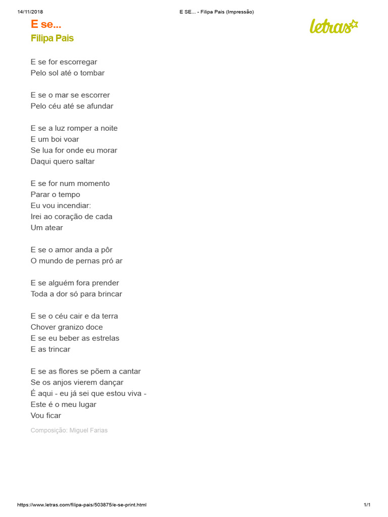 E SE... - Filipa Pais | PDF