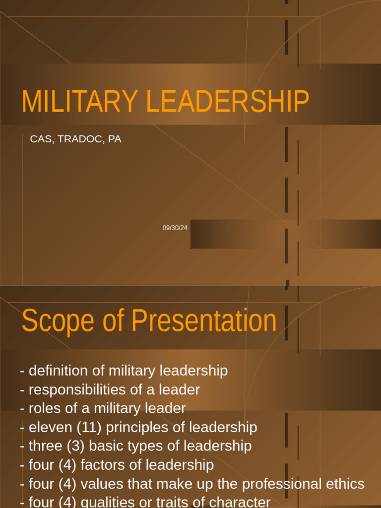 Military Leadership A | PDF