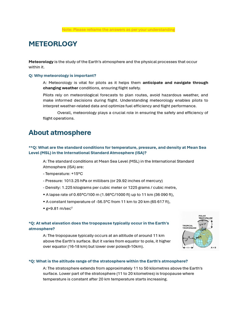 MET - Cadet Interview Self Study Notes - PDF | PDF