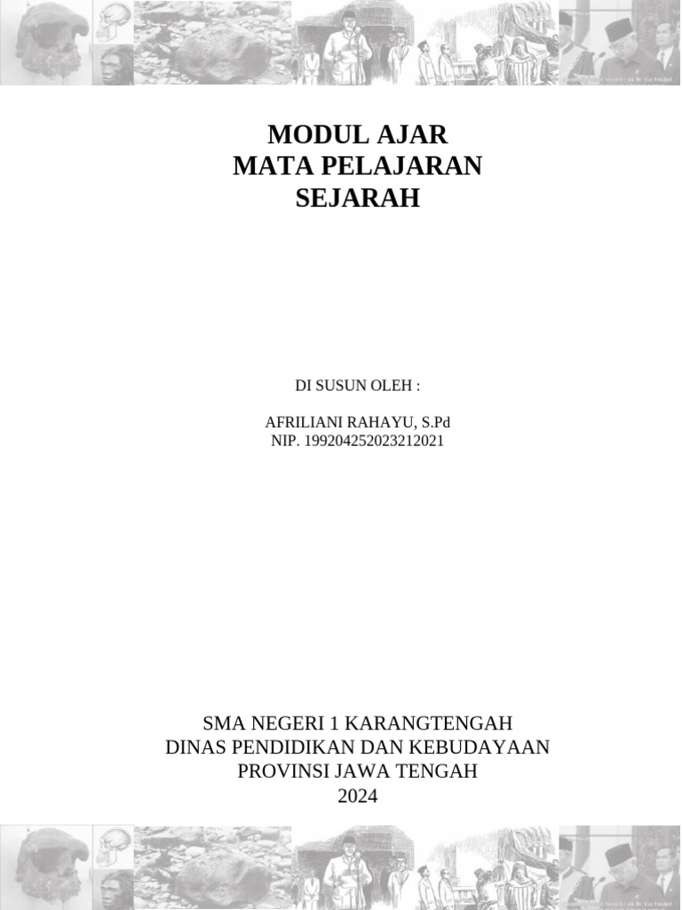 Modul Sejarah X Ganjil April | PDF
