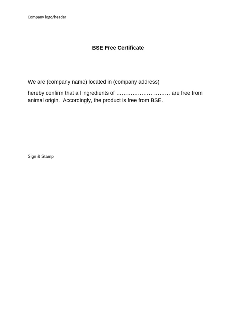 BSE Certificate | PDF
