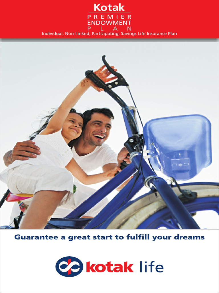 Kotak Premier Endowment Plan Brochure 1 | PDF