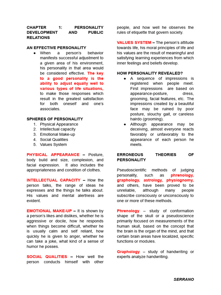 Perdev Reviewer | PDF