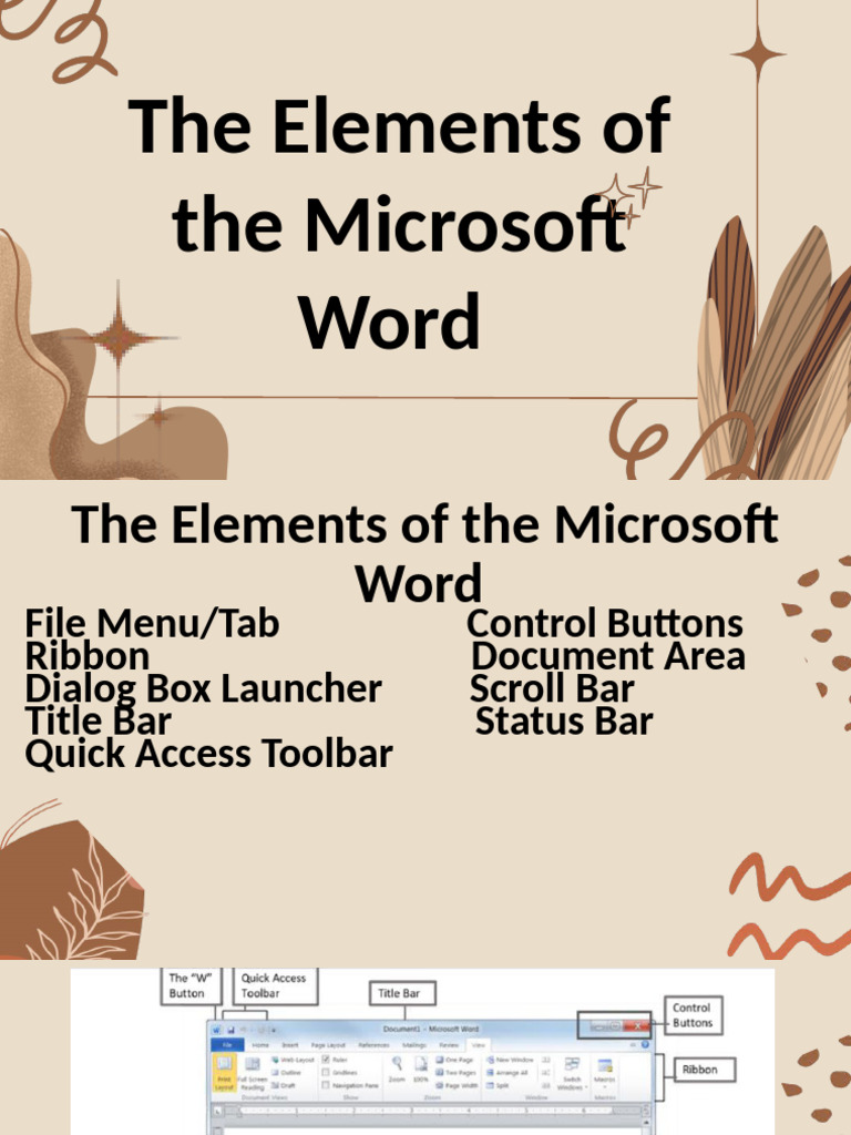 Week 4 Ste Tle Elements of Word | PDF