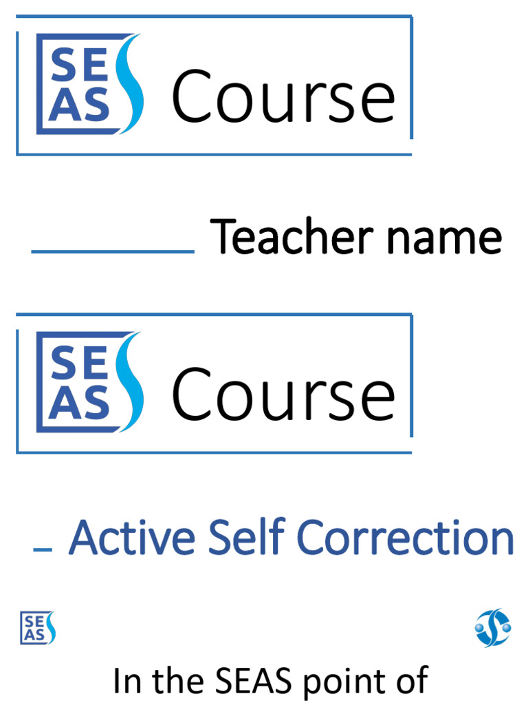 5 Active Self Correction | PDF