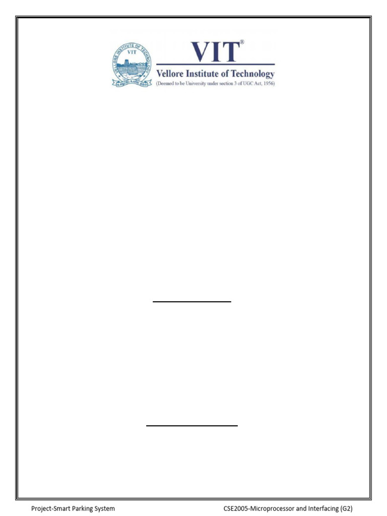 Project Smart Parking System Pdf
