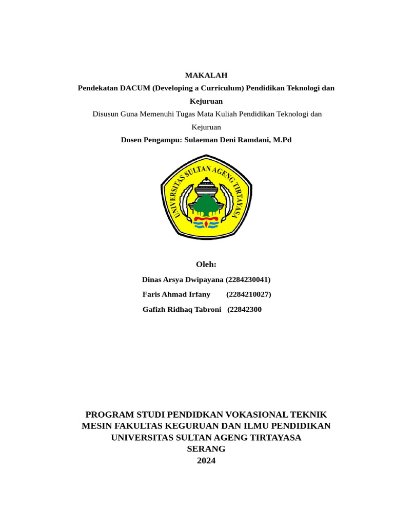 Makalah - PTK - Kel 12 | PDF