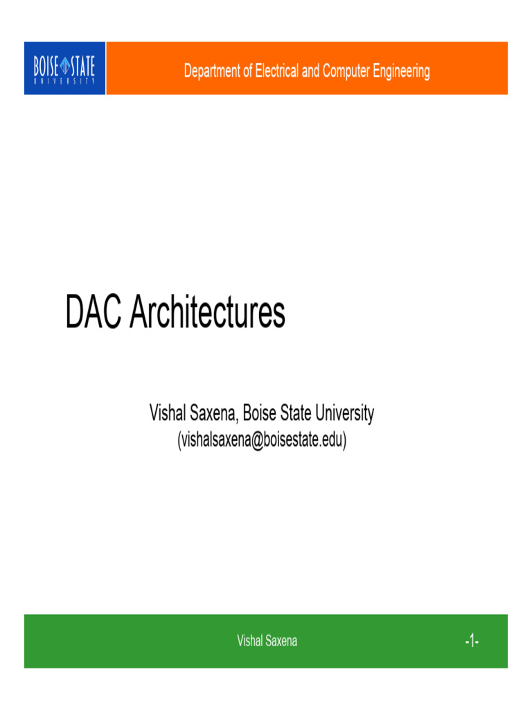DAC Architectures | PDF