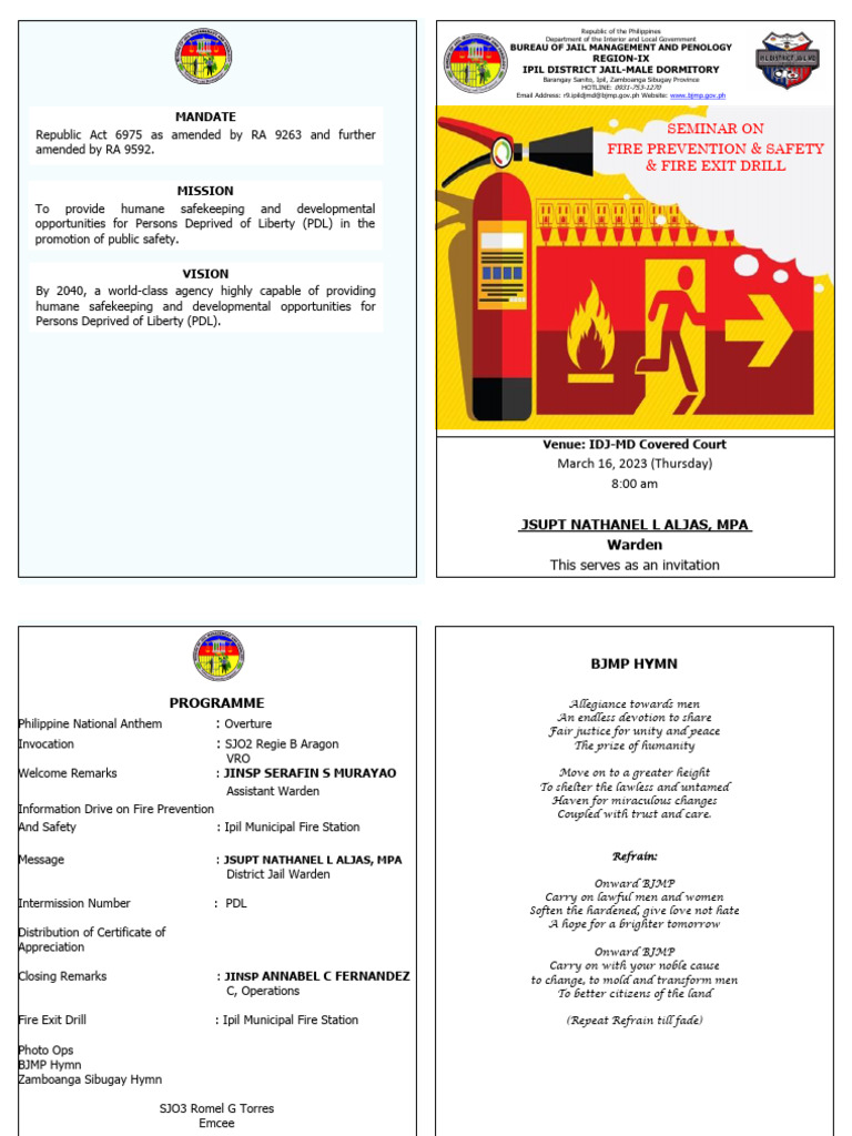 Fire Safety Drill Program | PDF